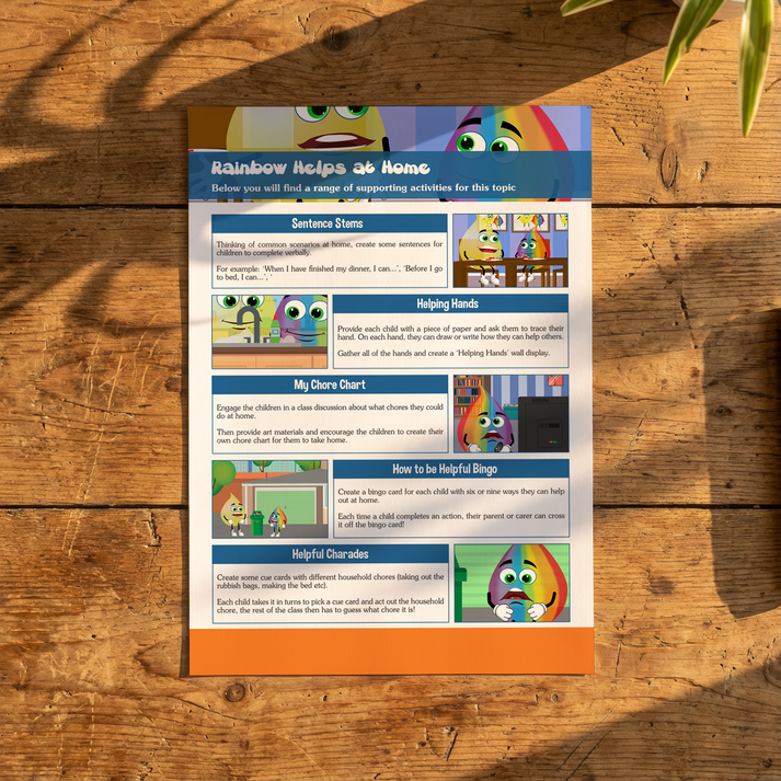 Rainbow Helps at Home – EYFS Responsibility & Helping Others Activity ...