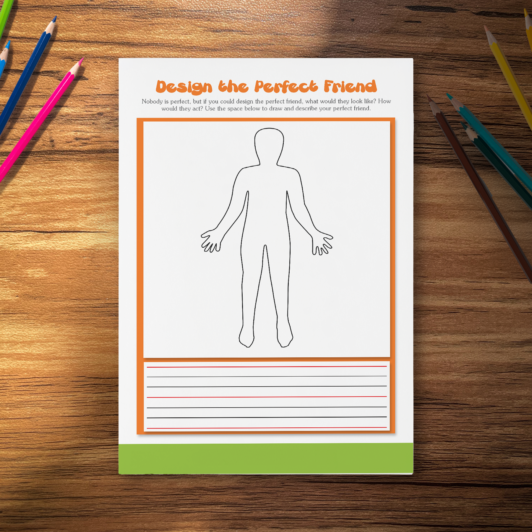 Design the Perfect Friend PSHE Worksheet | 1decision – Nurture Hub